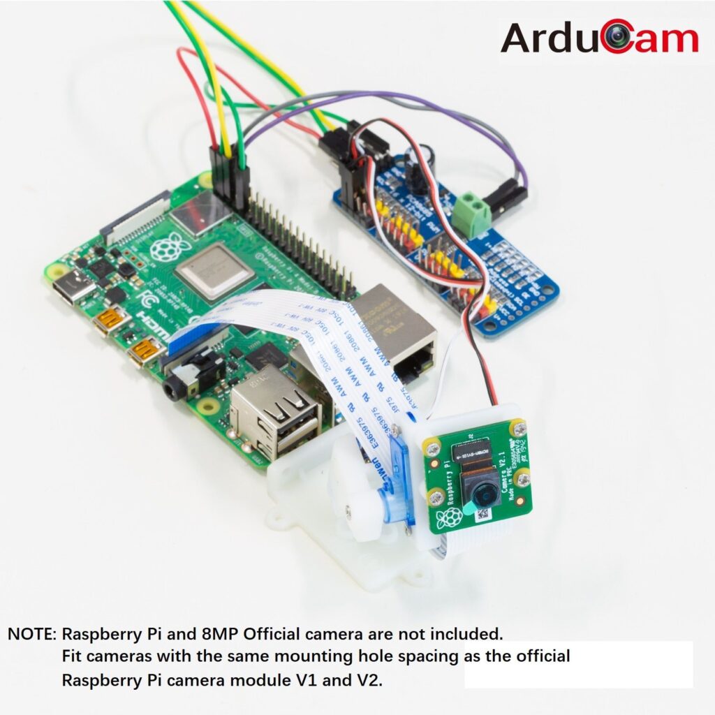 Pan Tilt Platform Kit for Raspberry Pi Cameras – dlscorp